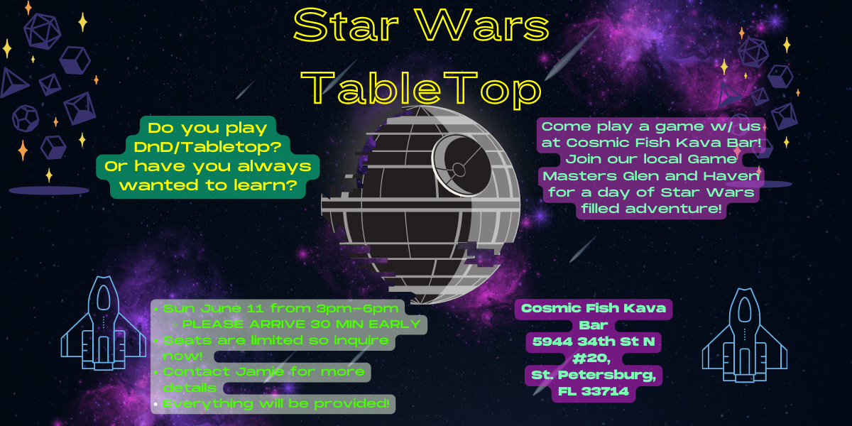 Star Wars Table Top Event! | Cosmic Fish